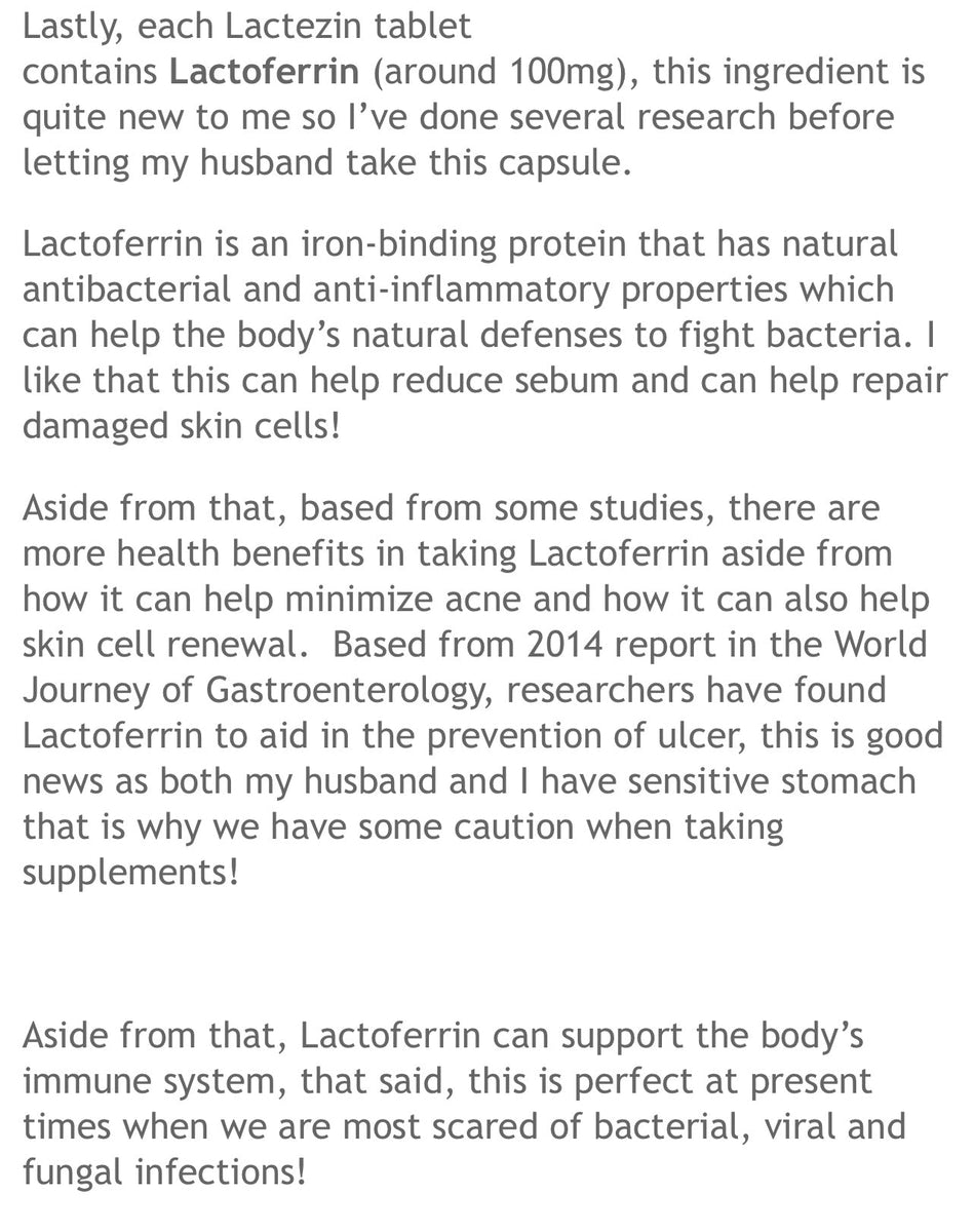 LACTEZIN ACNE RELIEF CAPSULES – beautynookdev